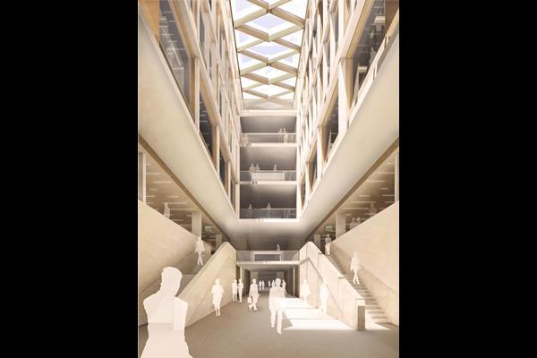 First look: AHMM's temporary Commons chamber | News | Building Design